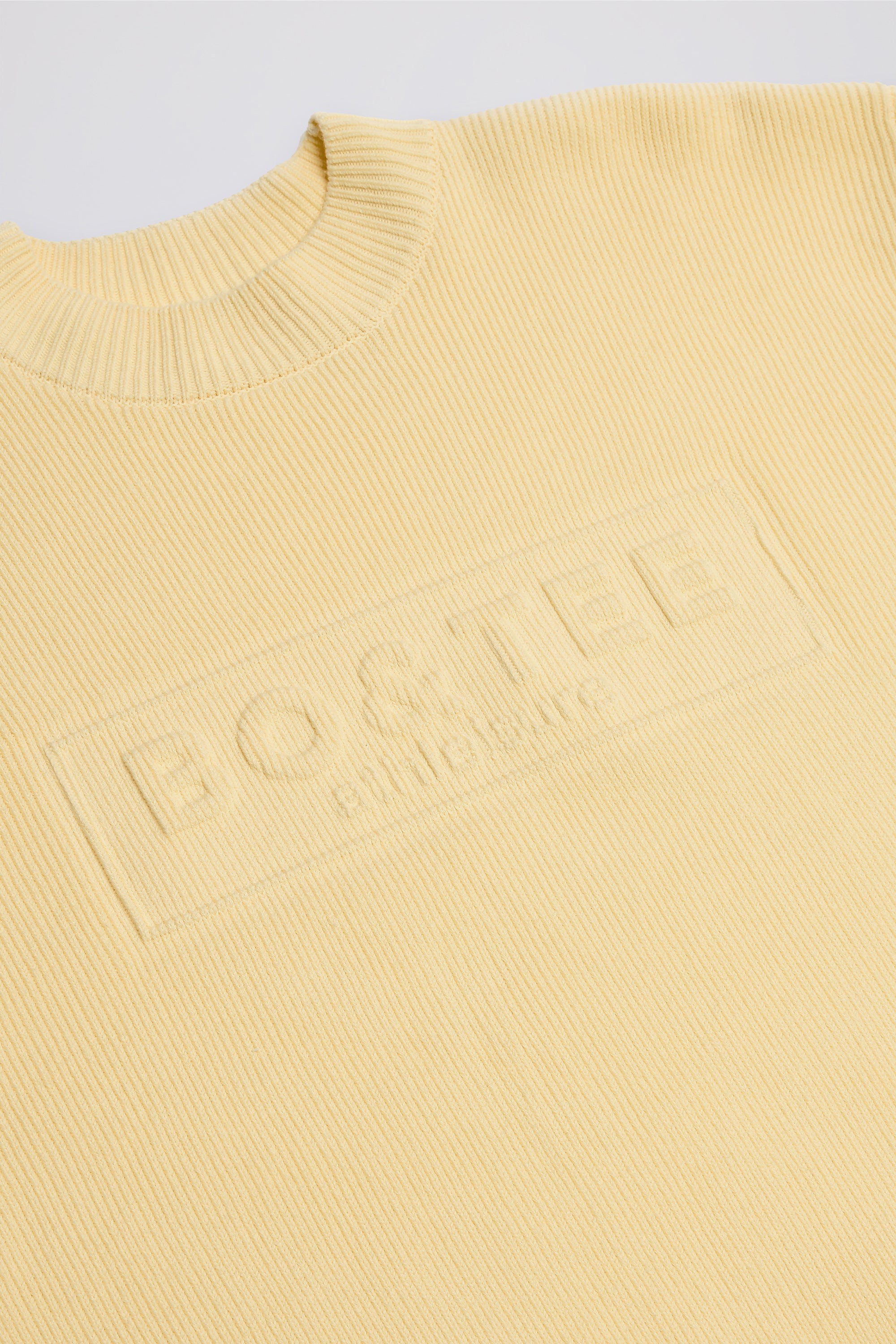 Ribbed Knit Oversized Jumper in Lemon – Bo+Tee
