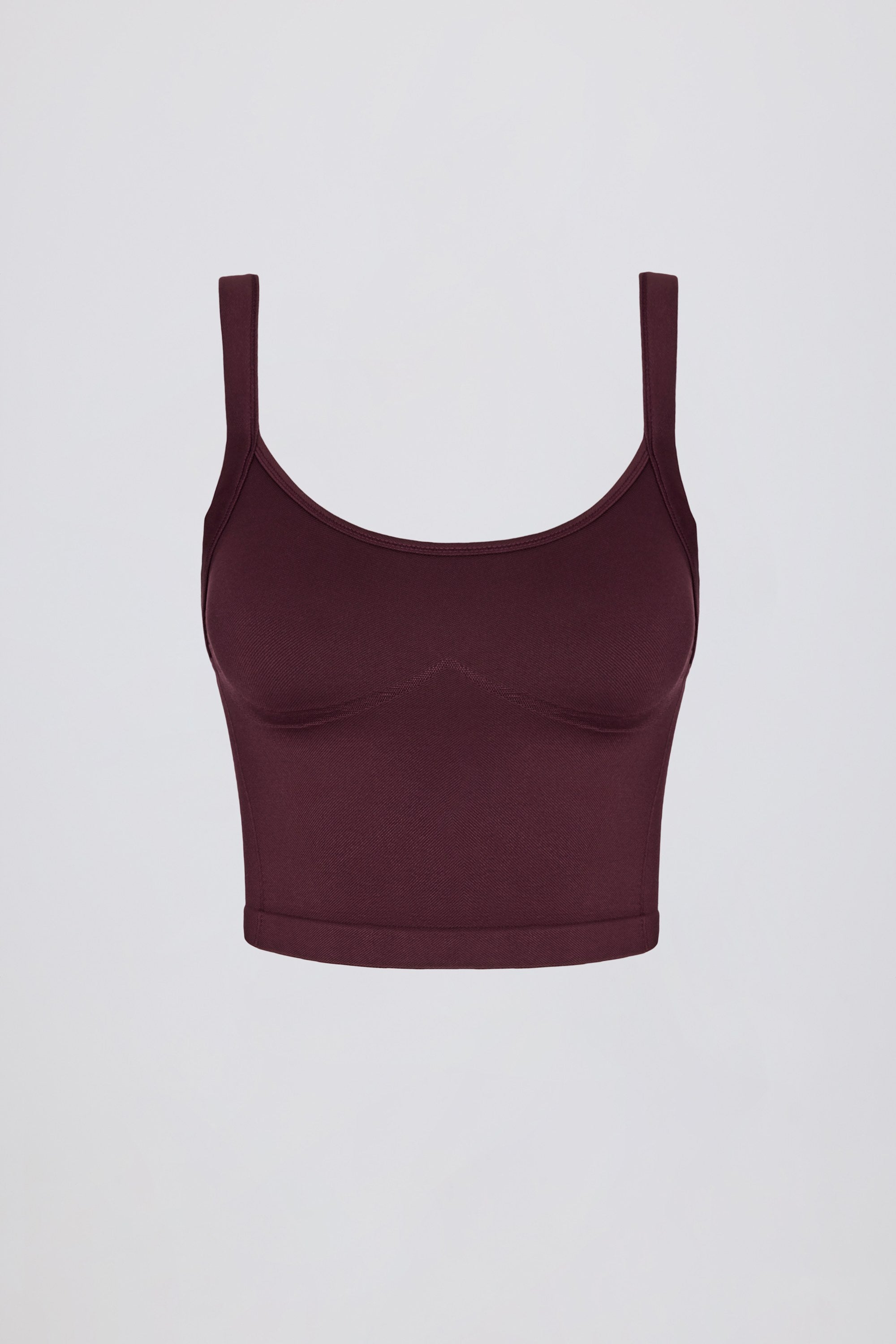 Super Sculpt Seamless Longline Camisole Top in Burgundy – Bo+Tee